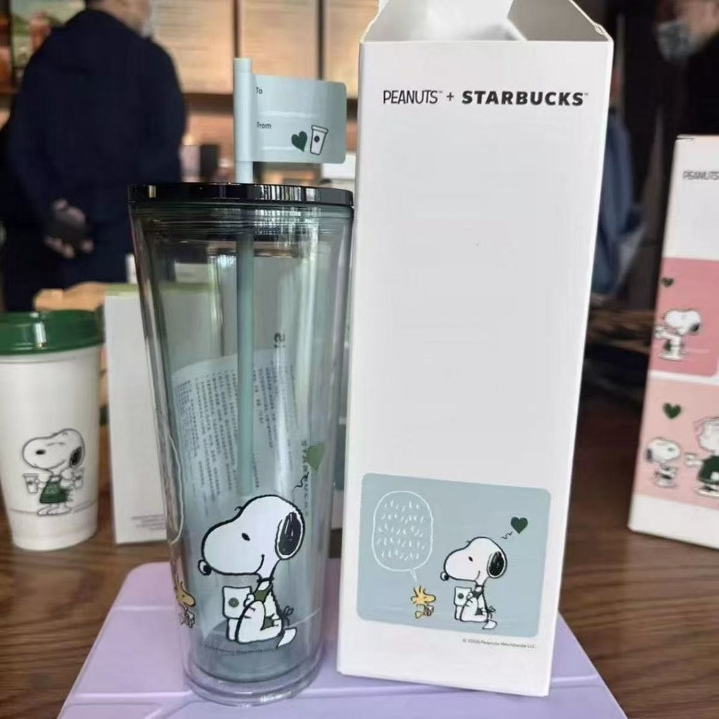Starbucks Cup 2025 Snoopy Snoopy Co-branded Ins Style Cute Cartoon Peripheral Gift Drinking Cup ...