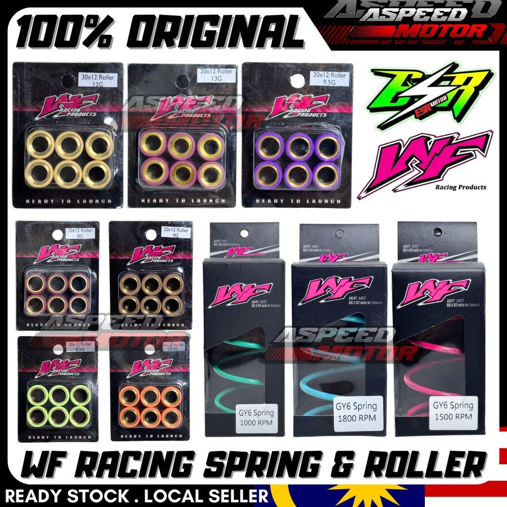 100% ORIGINAL ESR MOTOR WF RACING ROLLER & SPRING FOR NVX & NMAX MADE ...