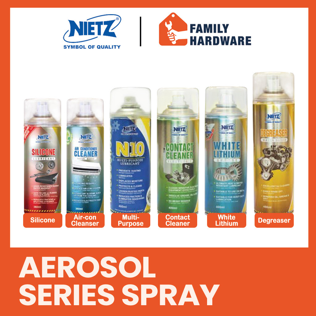 Nietz N10 Contact Cleaner Degreaser White Lithium Silicone Air ...