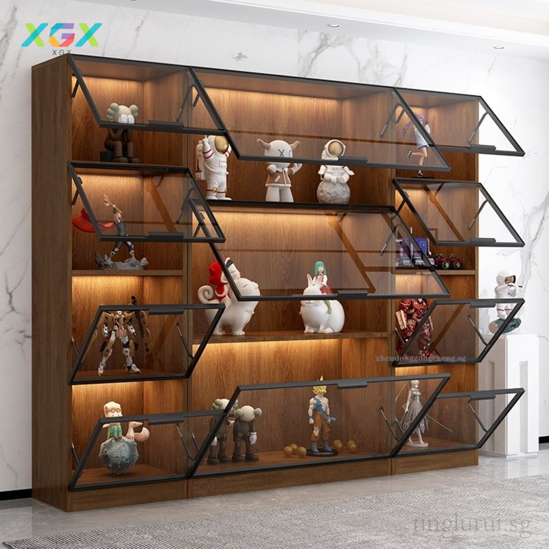 hanw Cabinet With Glass hanw Bookcase Door Whole Wall Dustproof ...