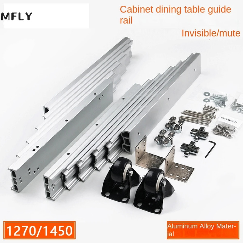 Hidden Cabinets Multi-section Aluminum Alloy Flat Push Book Table Bar ...