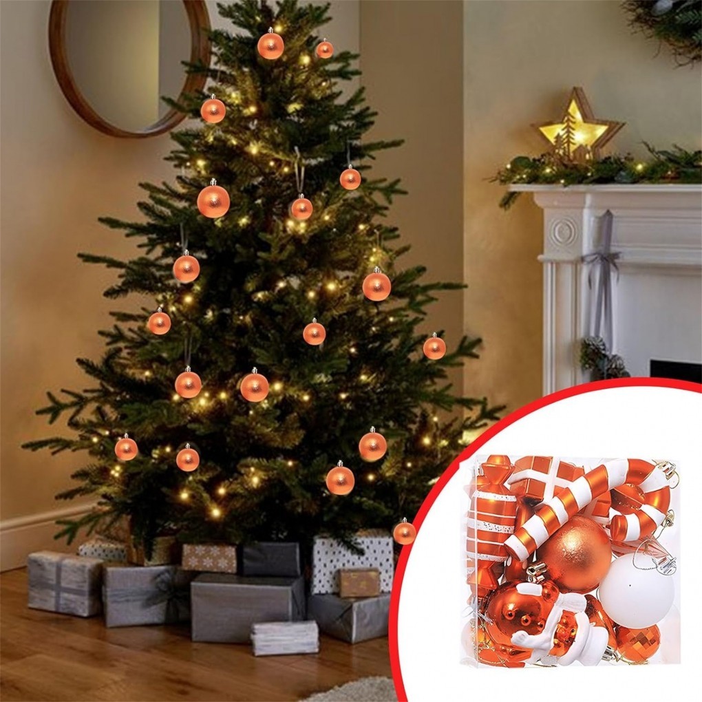 XZQ-Christmas Ball Ornaments 16Pcs Christmas Tree Ornaments Set with ...