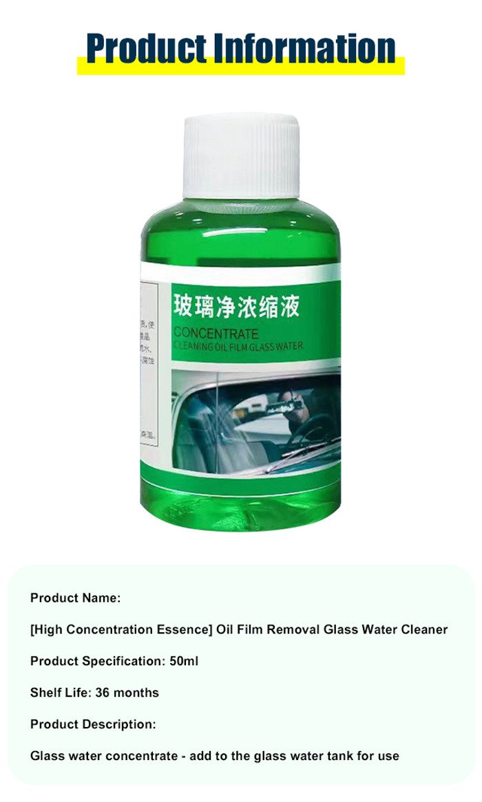 Glass Water Cleaner Concentrated Essence for Window and Wipers | Shopee ...