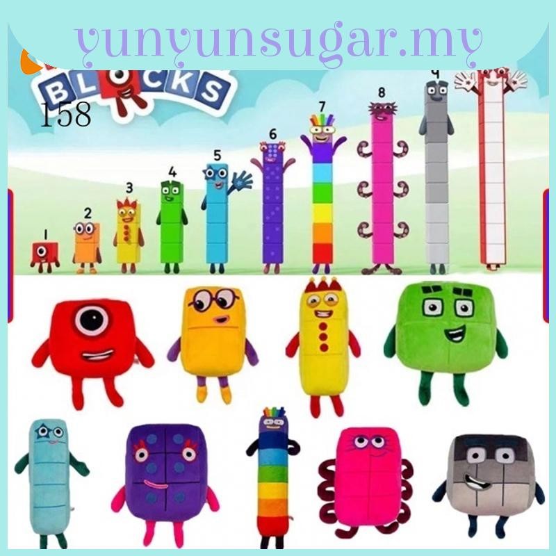 36cm Cartoon Numberblocks Plush Doll Educational Stuffed Toys Number ...