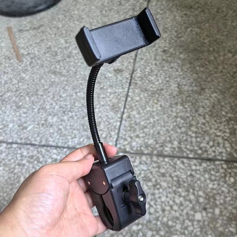 Cell phone stand live tripod three cell phone clamp lazy dormitory iron ...