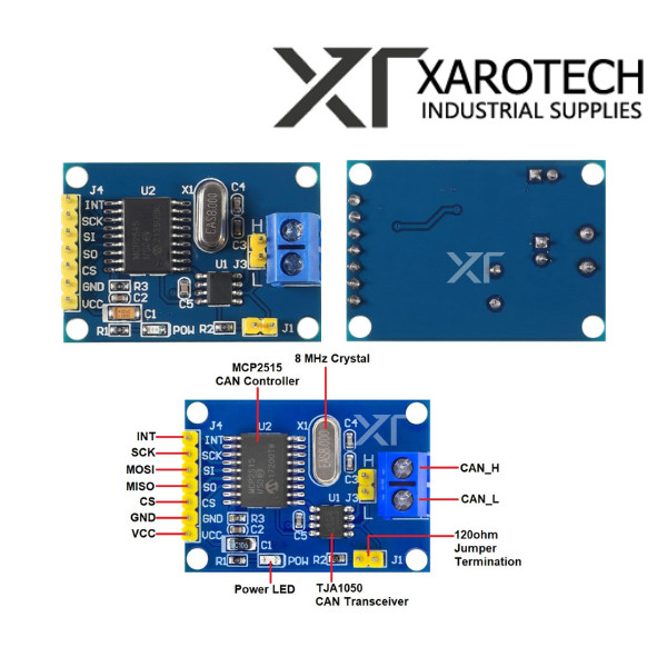 MCP2515 CAN Bus Tranciever Interface Module MCP 2515 CAN Communication Unit High Speed Car ...
