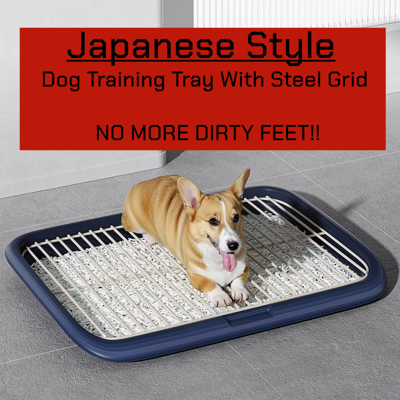 [READY STOCK] Japanese Style Dog Toilet Dog Training Tray With Iron ...