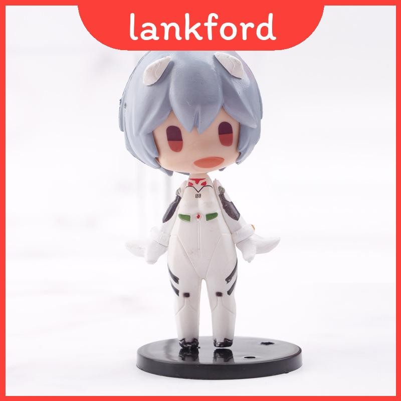 Evangelion Chibi Mini Rei Asuka Pvc Figurine Standing Model Box Toy ...