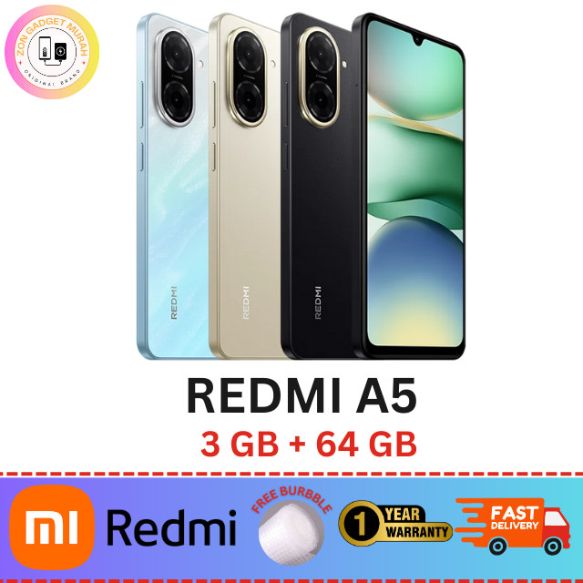 Xiaomi Redmi A5 (3GB+ 64GB) 6.88" Display 120Hz Refresh Rate l Wet ...