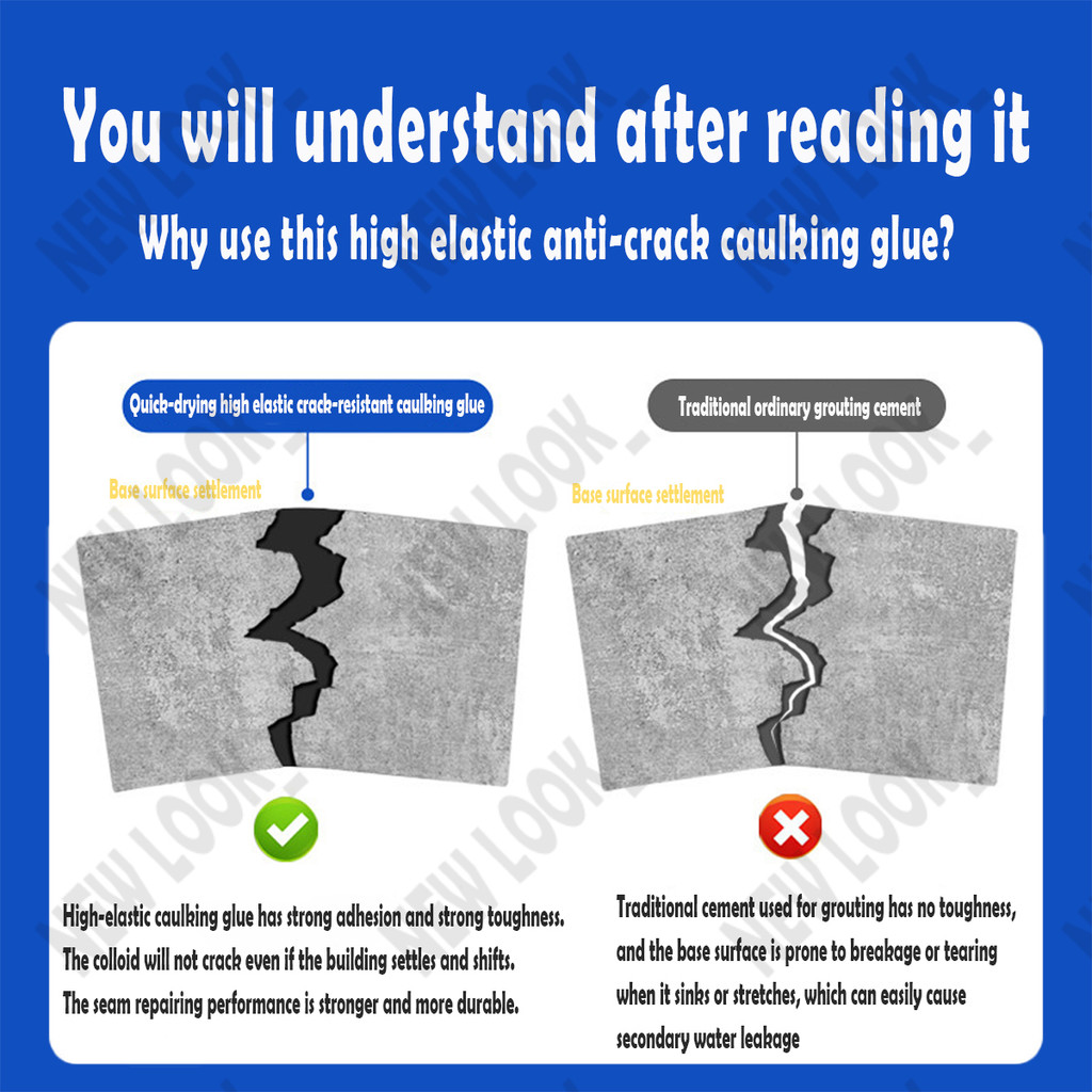 【READY STOCK 】Caulking Glue Waterproof Coating Flexible Deep Crevice ...