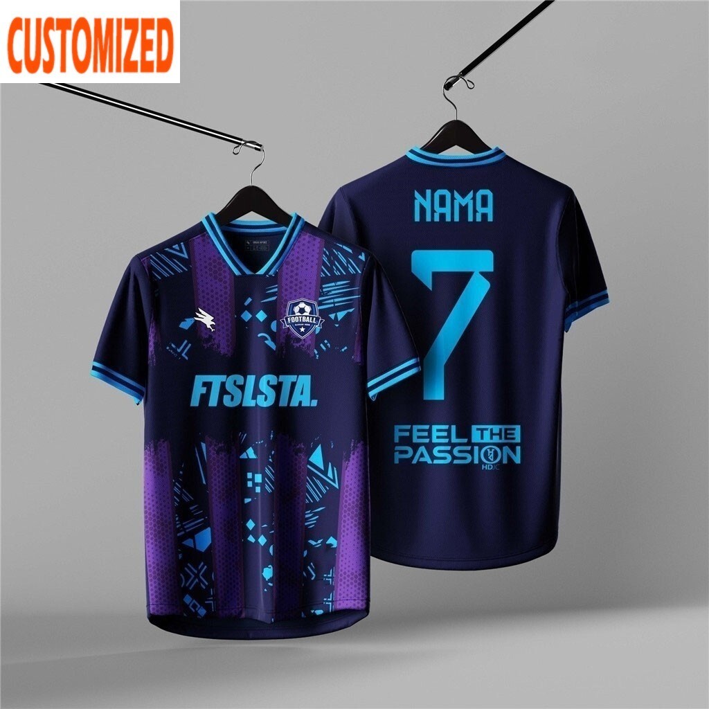 Free Custom Name 2024 Design Jersey Football Geometry Printing Jersey ...