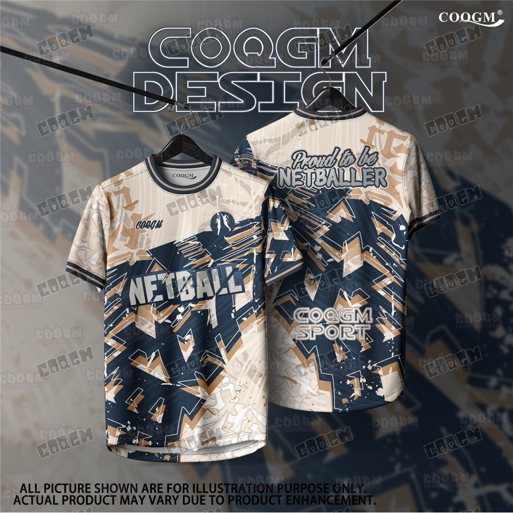 【Available】COQGM Original - Full sublimation Netball Team Jersey Custom ...