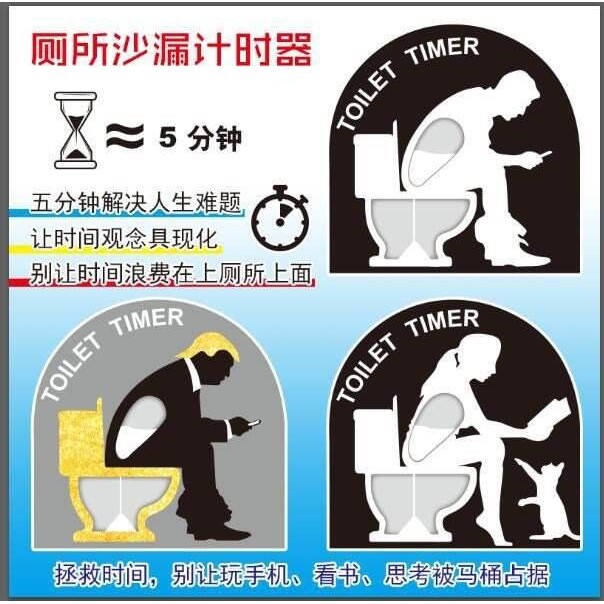 Five-minute toilet shape timer/// Squat Pit Hourglass Toilet Hourglass ...