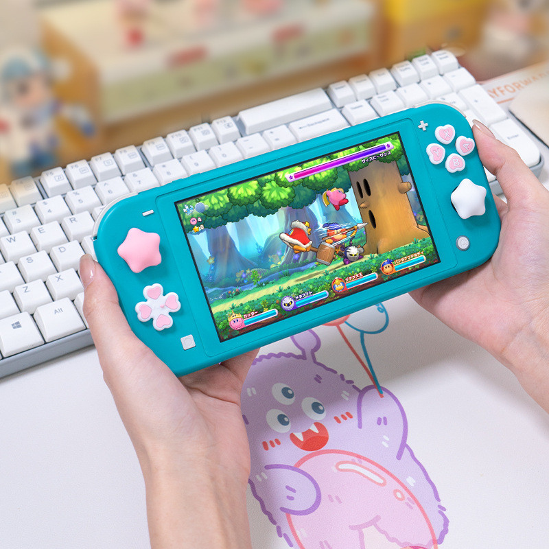 Silicone Rocker Cap Joystick Hat for Nintendo Switch Button Sticker ...