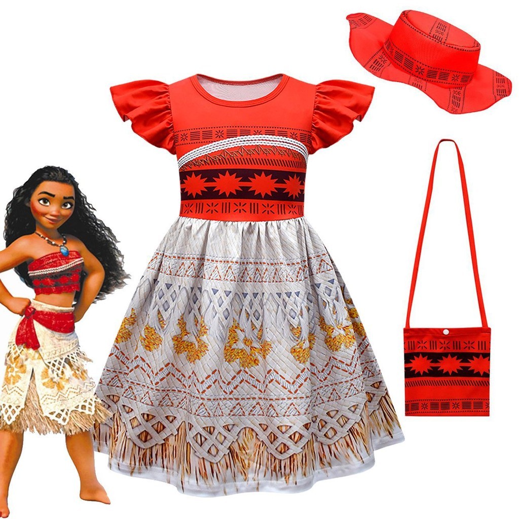 Summer Children Moana Roleplay Costume Halloween Kids Girls Princess ...