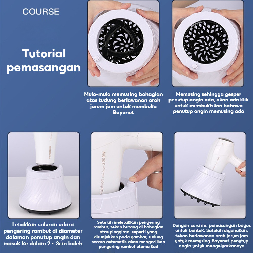 Hair Diffuser for Fine Thick Curly Hair Volume Heat and Impact Resistant Suitable for Hair ...