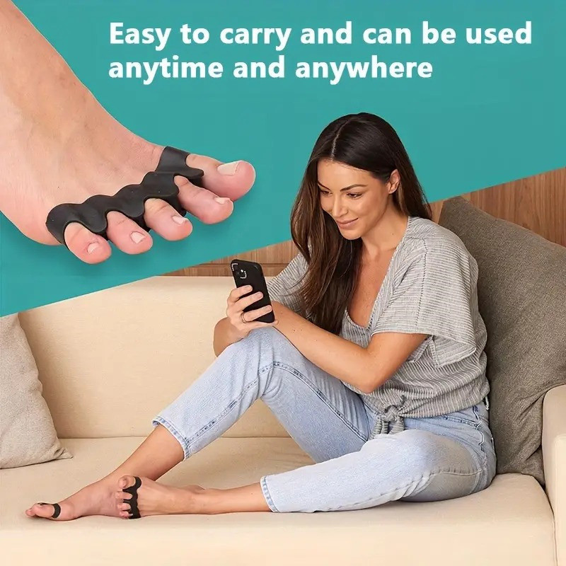 (New)5-Hole Toe Separator Hallux Valgus Corrector, Overlapping Toe Claw ...