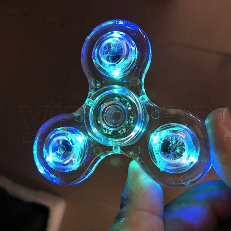 LED Light up Sensory Fidget Toys Fidget Spinners ADHD Stress Anxiety ...