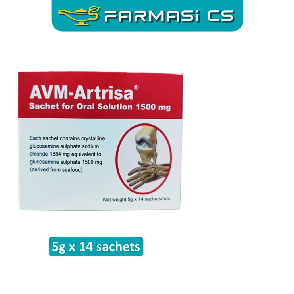 AVM-Artrisa ( Glucosamine Sulphate 1500mg ) Sachet for Oral Solution ...