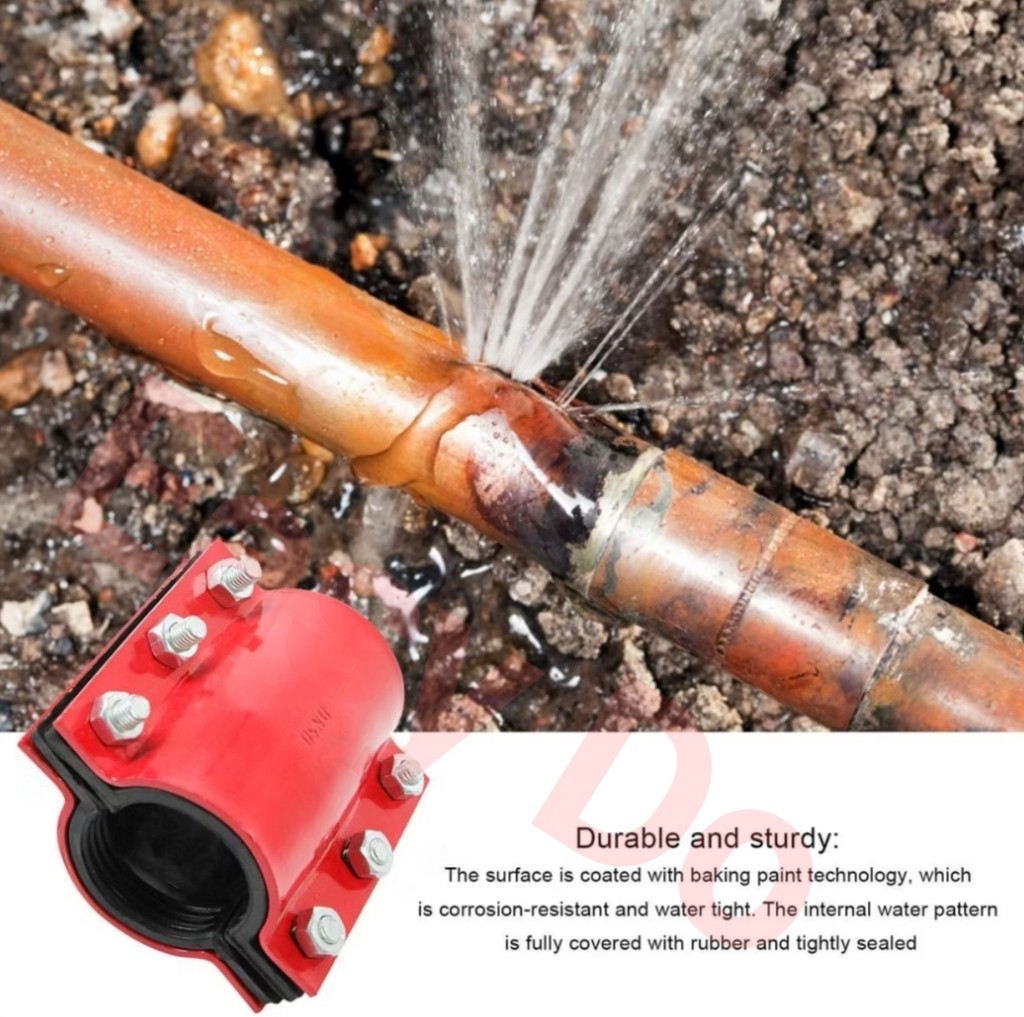 Water Pipe Repair Clamp Pipe Leak Repair Steel Repair Clamp Easy to ...