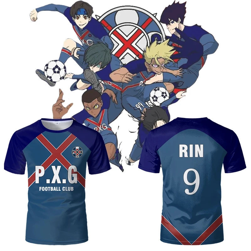 P.X.G Blue Lock Japanese Anime Jersey Football Uniform Rin Shidou ...