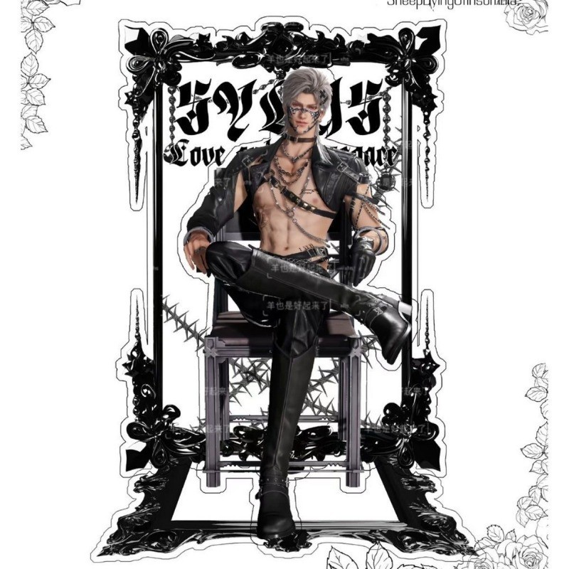 Love and DeepSpace Sylus Caleb Zayne Xavier Acrylic Card Collectible ...