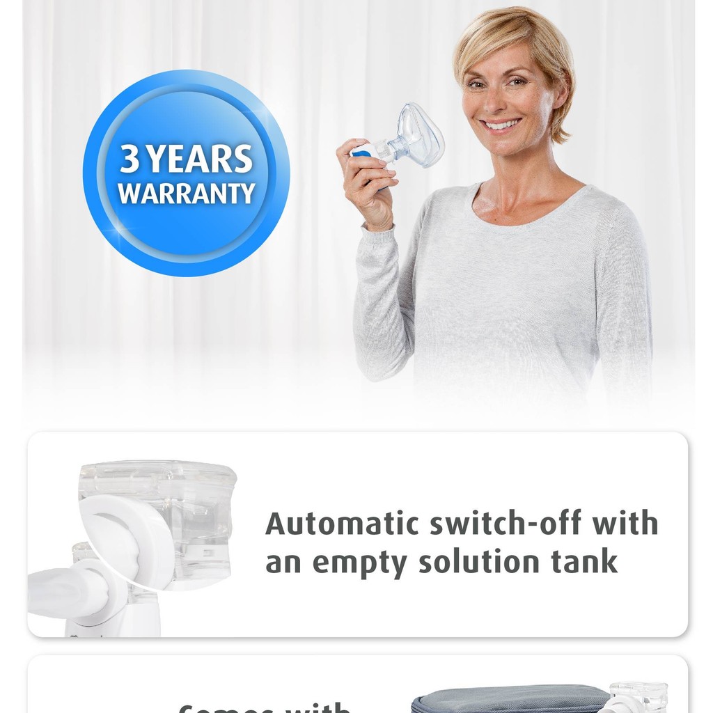 Medisana IN525 Ultrasound Inhaler Inhalator /Inhaler Ultrasonik Mudah ...