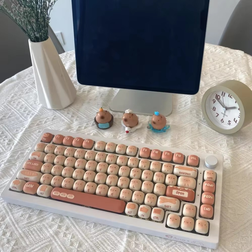 AKKO 138-Keys Steamed Bun Keycaps hot-swappable RGB MOG Profile ...