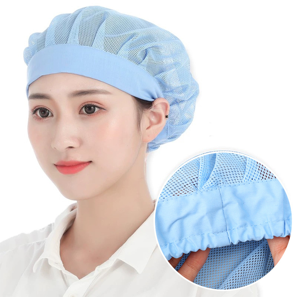 Elastic Adjustable Chef Net Hat - Cooking Hygienic Cap - Cook Bundled ...