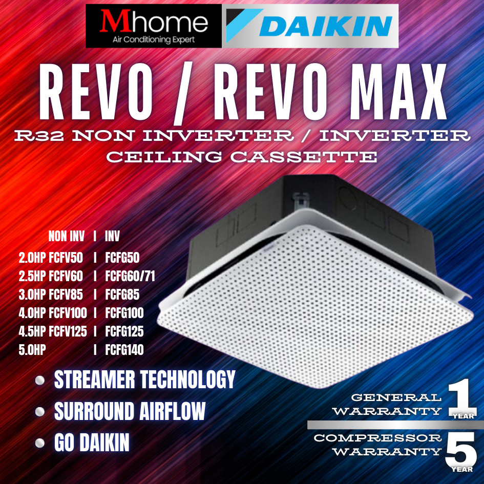 DAIKIN REVO NON-INVERTER (FCFV) / REVO MAX INVERTER (FCFG) Kaset Siling ...