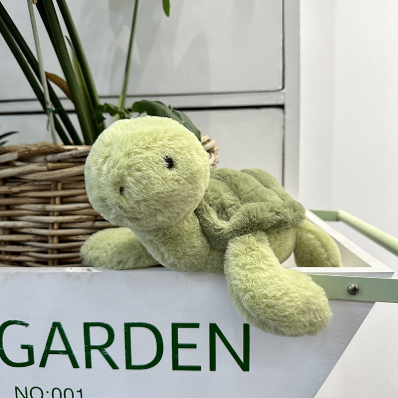 Cartoon Little Turtle Plush Doll Green Turtle Stuffed Sea Animal Plush ...