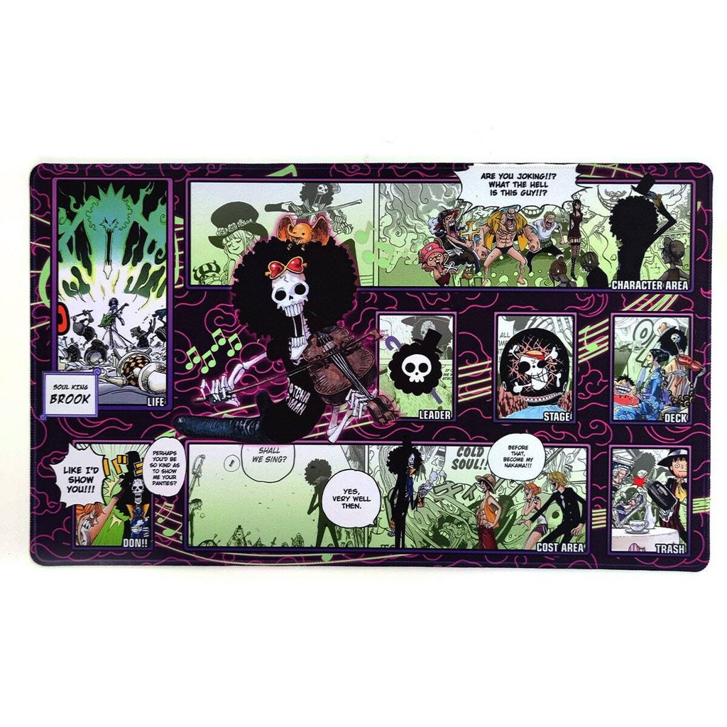 One Piece Playmat Brook - with Zones Playmat Game Mat TCG Straw Hat ...