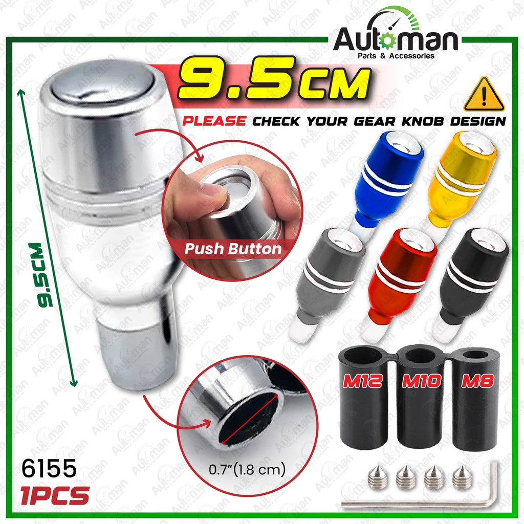 Universal Car Auto Gear Knob With Gear Release Button Auto Proton ...