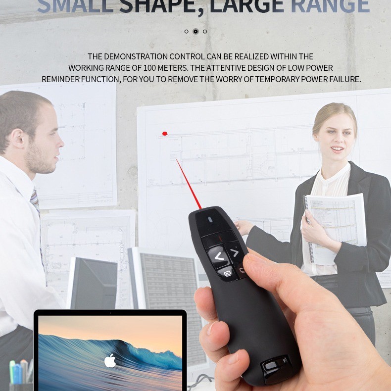 2.4GHz Wireless USB Presenter Red Laser Pointer Remote Control ...