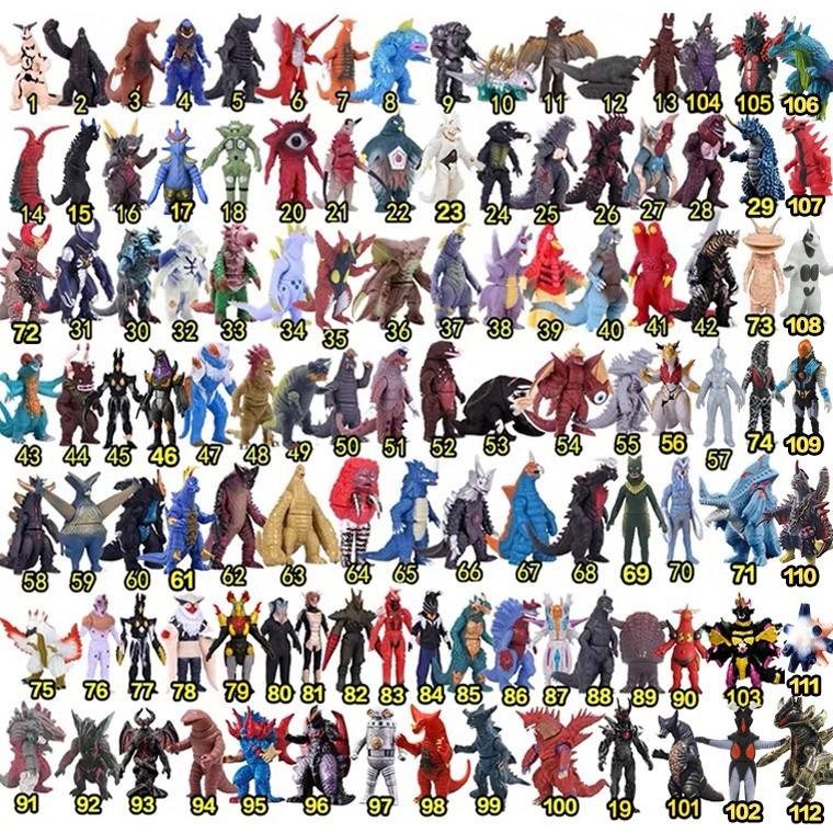 A Complete Set Of Soft Rubber Monster Toys Gergio Doll Gomora Belia Red ...