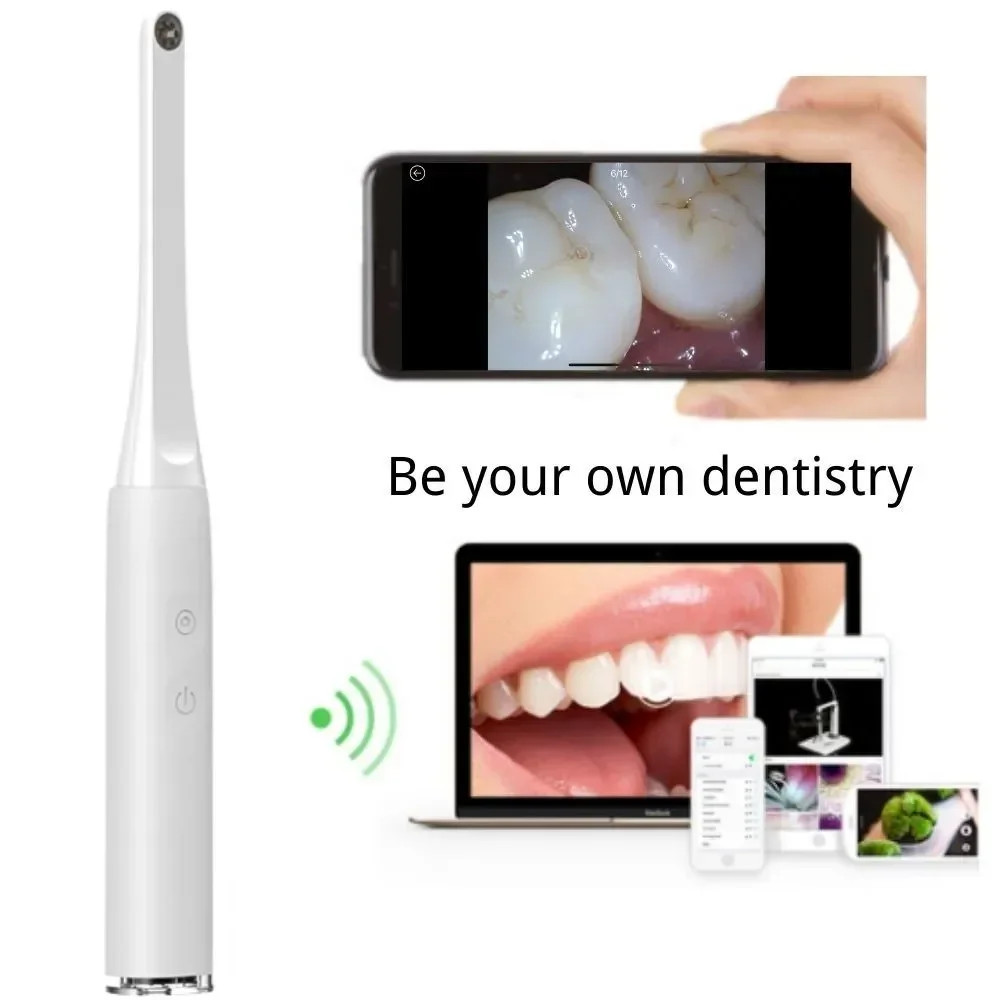 Wireless Visual Camera HD 1080P 2MP Oral Mirror with Light Teeth ...