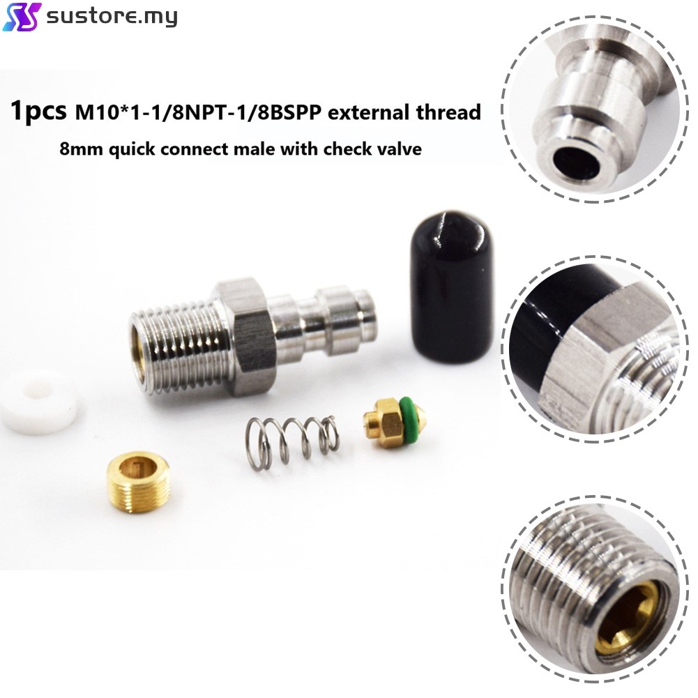 [Super]8mm Male Thread Quick Connect Valve PCP Filling With Valve M10*1 ...