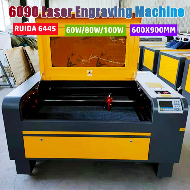 RECI 100W 80W 60W Ruida 6445 Control 6090 Laser Cutting Machine ...