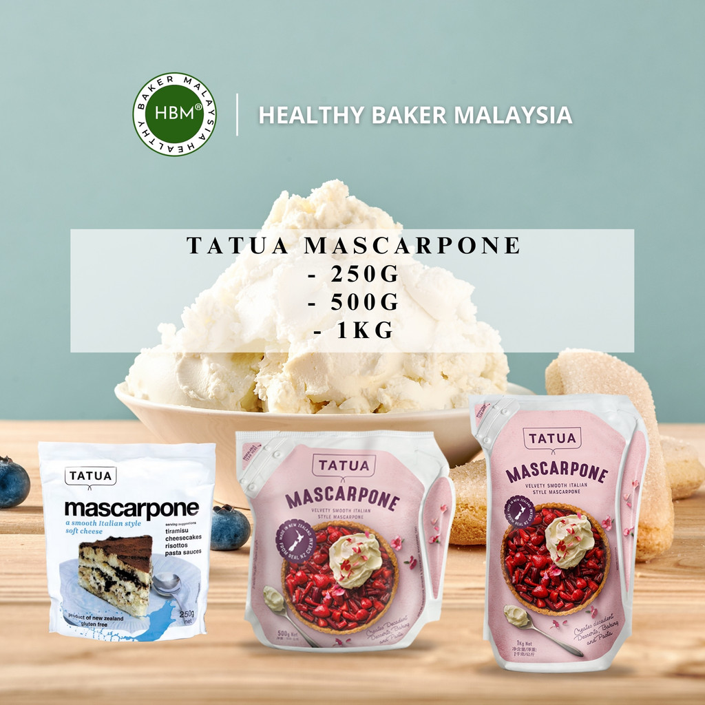 Tatua Mascarpone Cheese 250G, 500G, 1KG / Keju Mascarpone / Italian ...