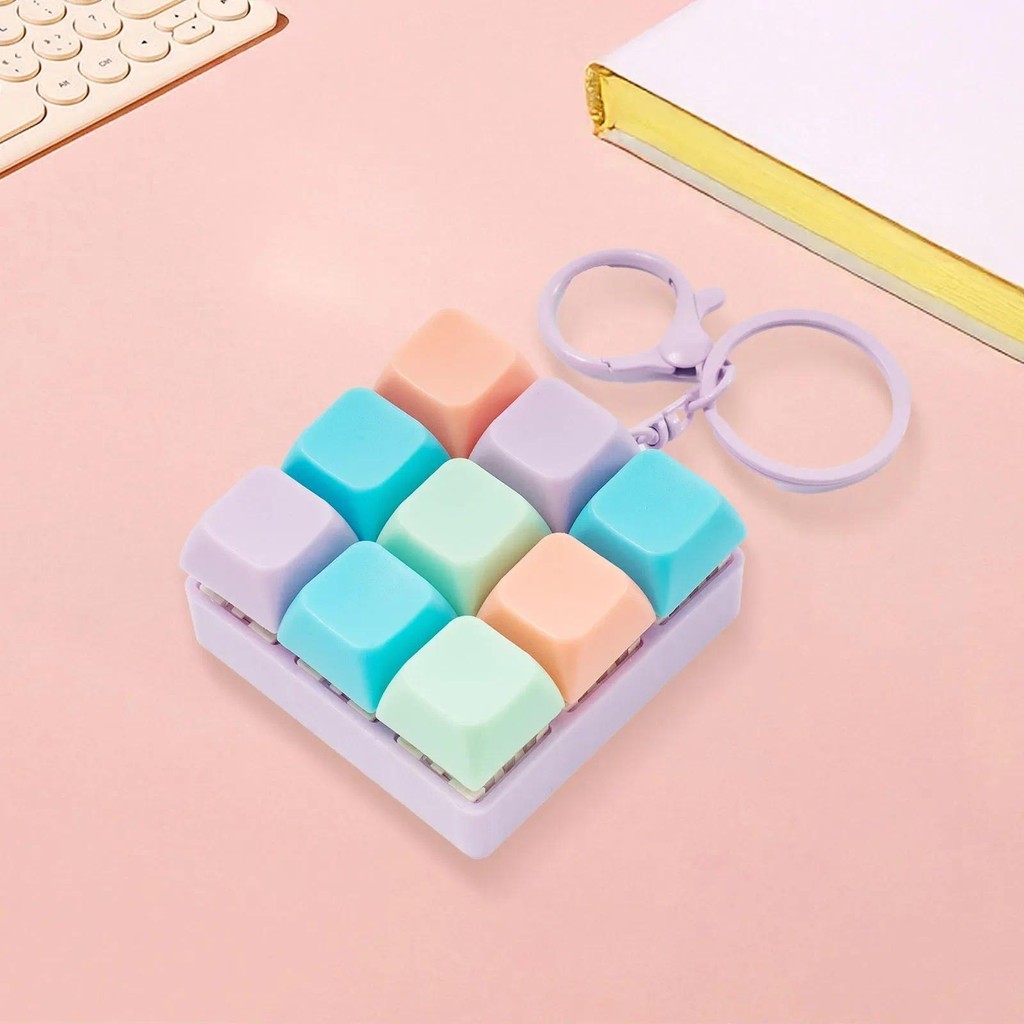 9-key keyboard key fidget toys party stress relief DIY button simulated ...
