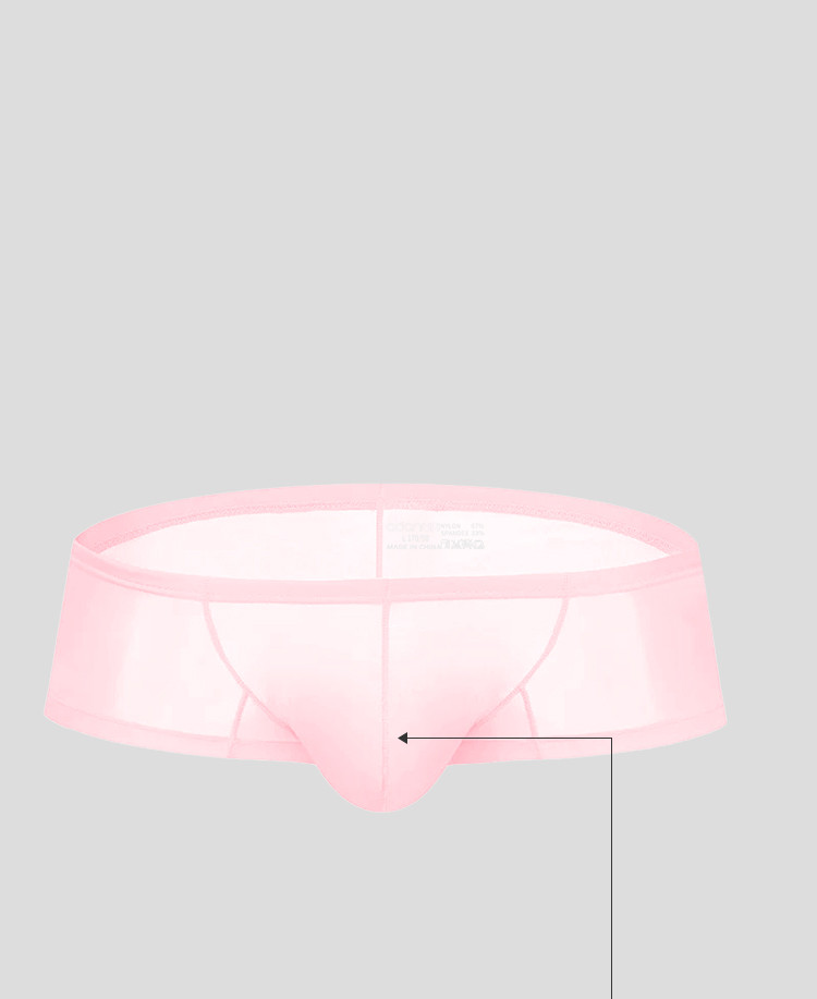 Men's Transparent Mesh Boxers Seamless Anti Flow Silk Slip Men's ...