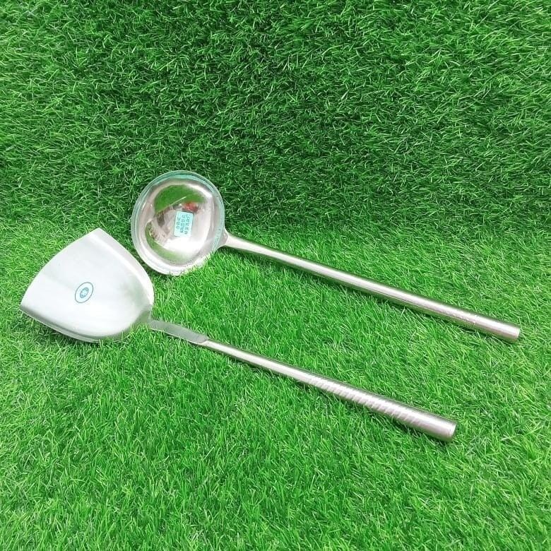 SENDUK BESI SENDUK GORENG SENDUK SUP STAINLESS STEEL LADLE | Shopee ...