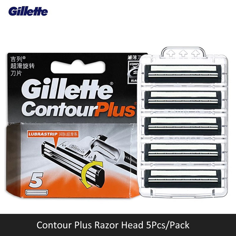 Gillette ContourPlus Razor Heads Piovting Head Twin Blades with New ...