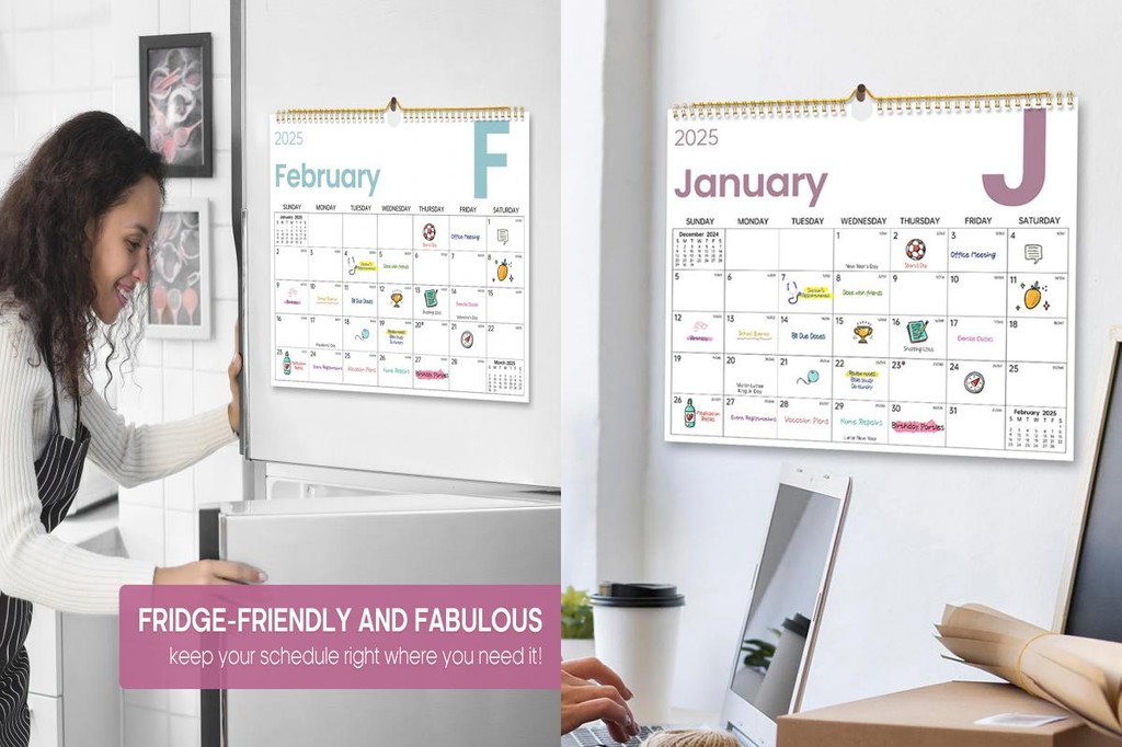 NTA Double-line Binding Calendar Sturdy Construction Calendar 2025-2026 ...