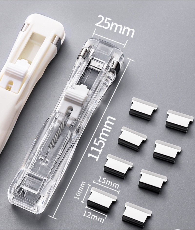 Stapler Tanpa Klip Kompak +(Percuma) Refill | Compact Staple-Free ...