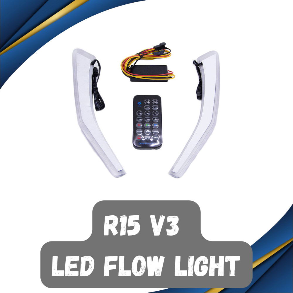 Yamaha R15 V3 LED Flow Light Headlight Headlamp Turn Signal Warning ...