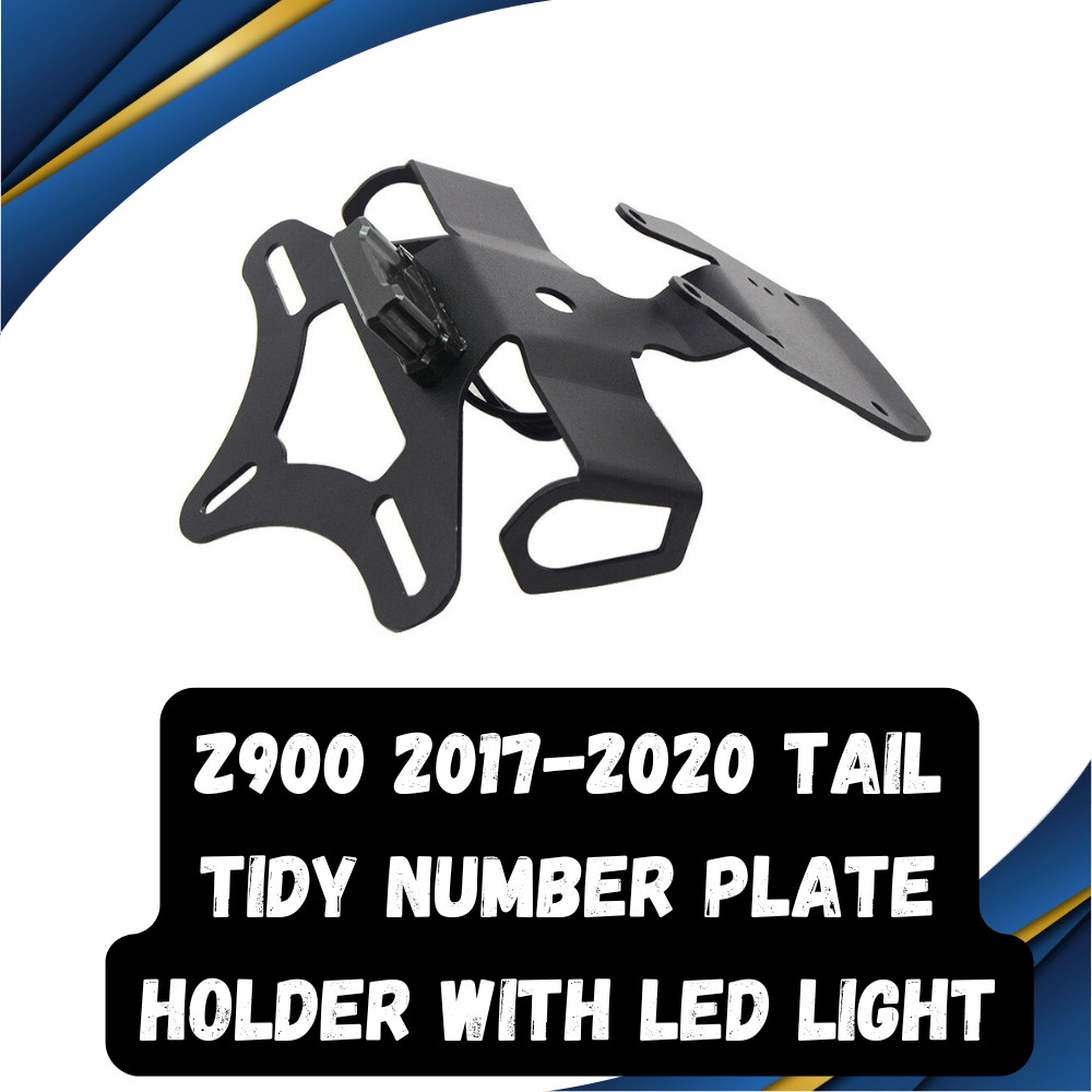 Kawasaki Z900 2017-2020 Tail Tidy Number Plate Holder with LED Light ...
