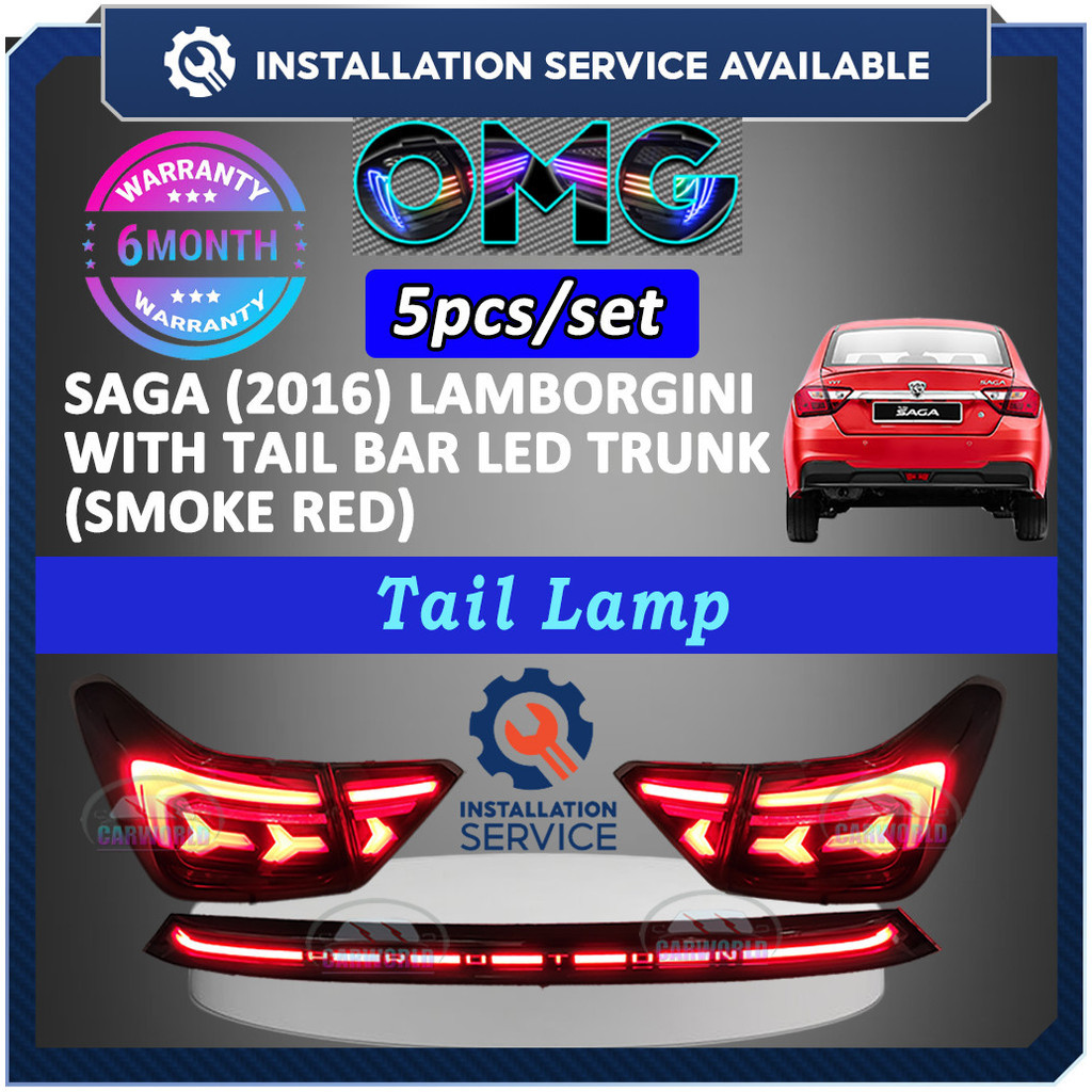 [Installation Provided]Proton Saga (2016-2024) Lamborghini V3 Tail Lamp ...