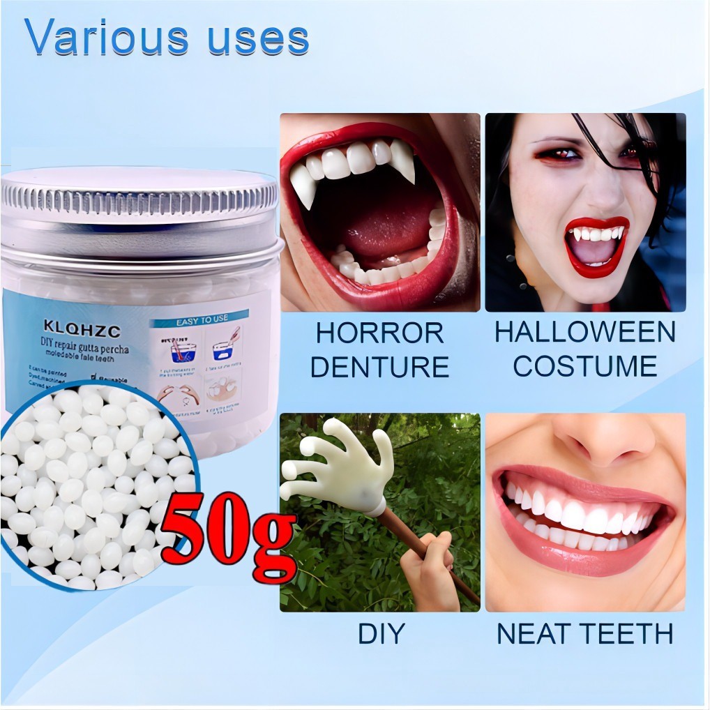 20g~50g Temporary Tooth Denture Repair Kit Teeth and Gaps Moldable ...