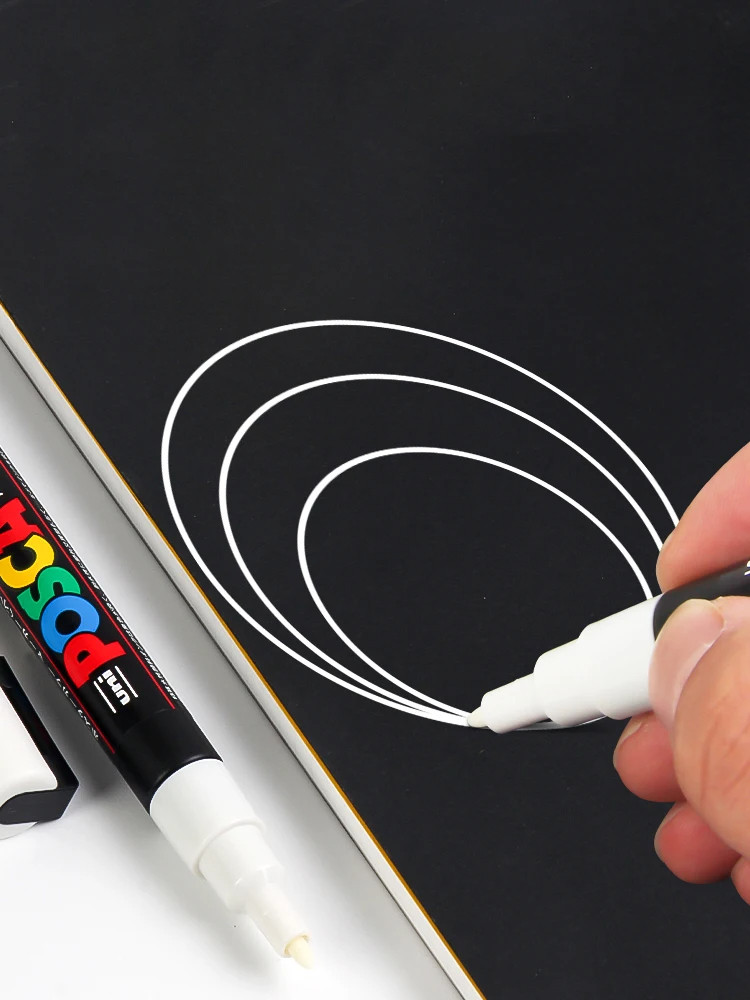 Uni POSCA Acrylic Paint Marker Pens 1-Pc White Japanese Stationery PC ...